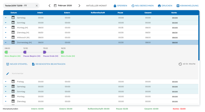 Zeiterfassung | tamplus