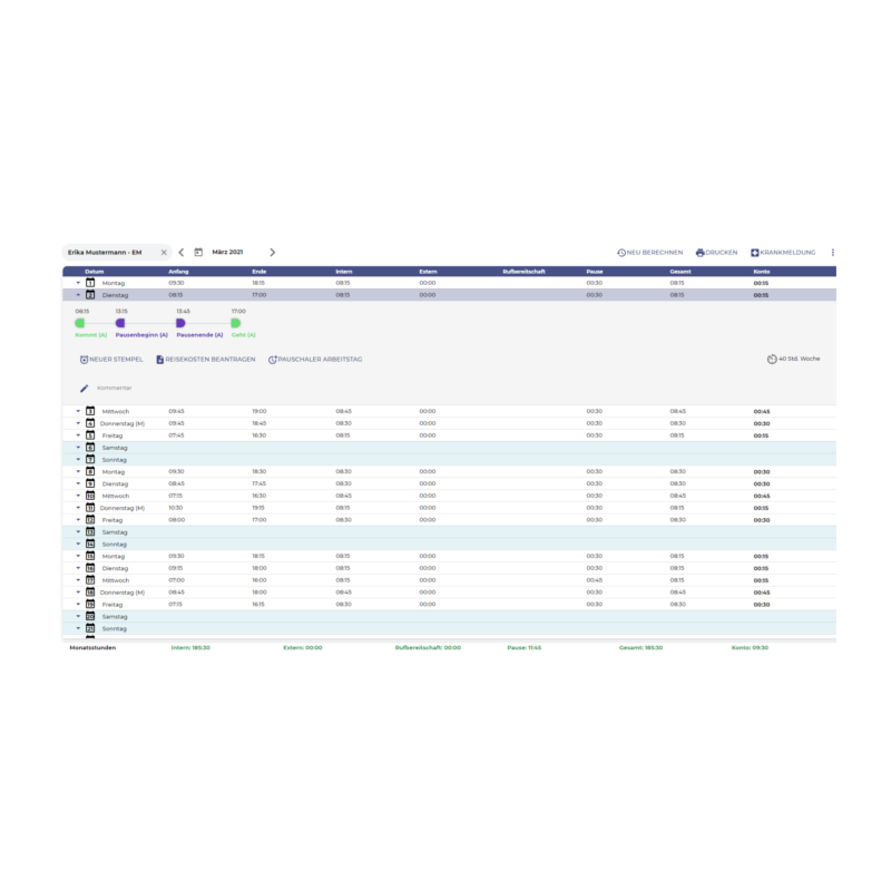 ZeiterfassungQuadrat | tamplus